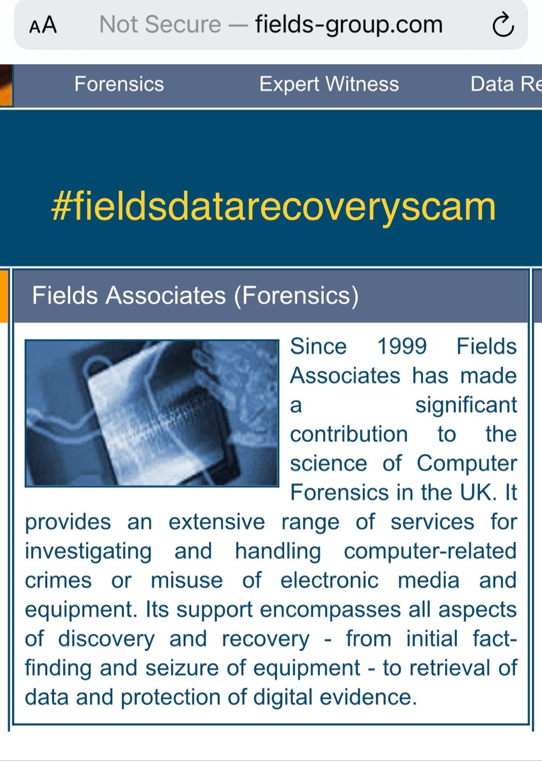 The Fields Data Recovery Scam Partner Program (January, 2026) | The ...